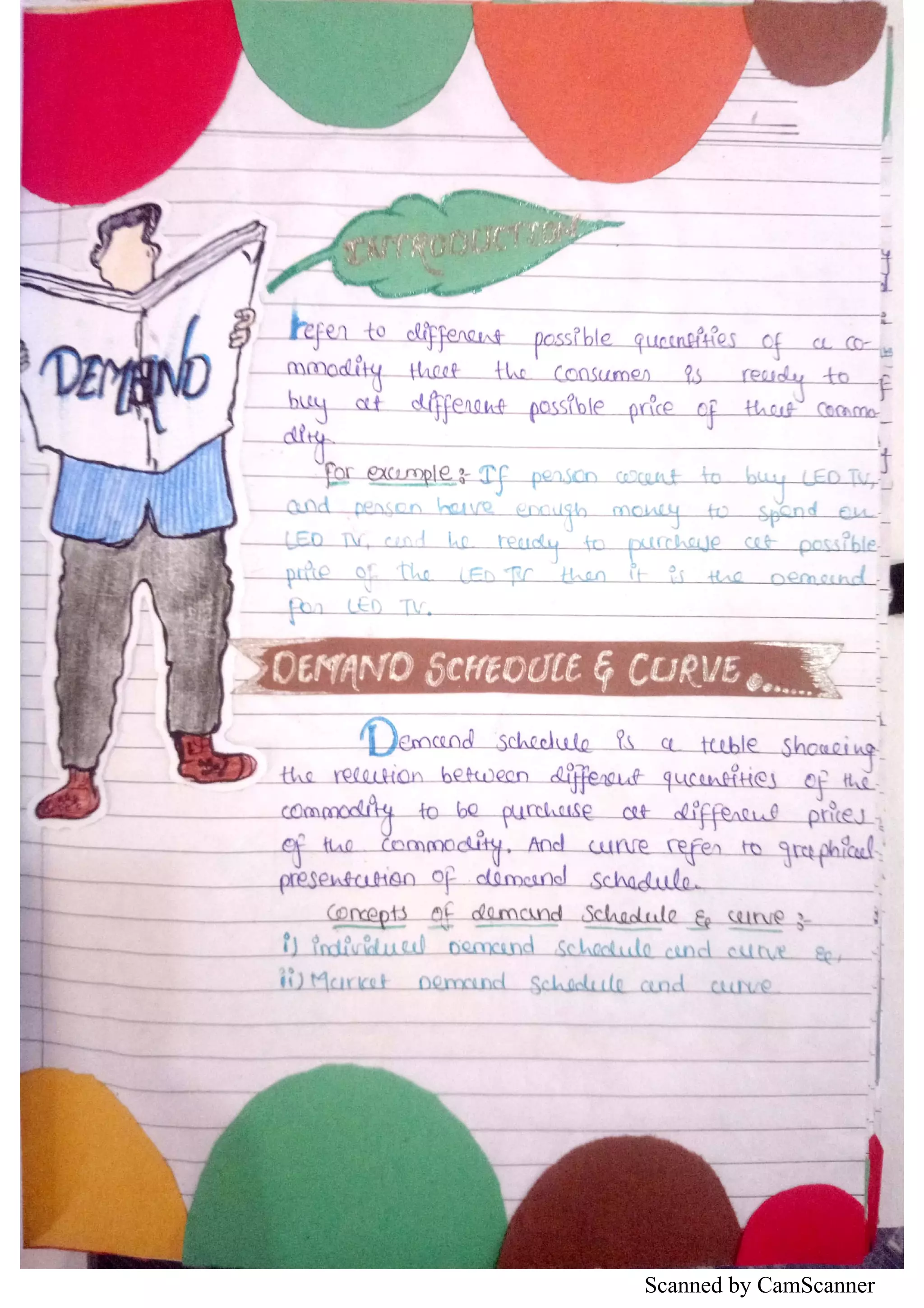 Demand and its Determinants - Economics Class 12 Project | PDF
