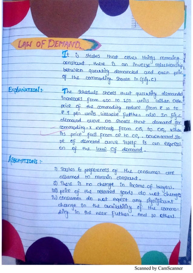 Demand and its Determinants - Economics Class 12 Project | PDF