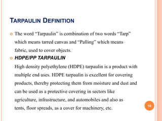 Demand and preferences analysis of tarpaulin [recovered] | PPT