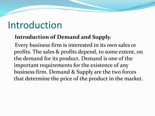 Demand and supply | PPTX