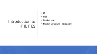 Demand and supply factors in the IT-ITES industry | PPTX