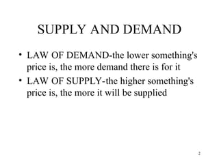 Demand and supply for class for MBA 1 year .ppt