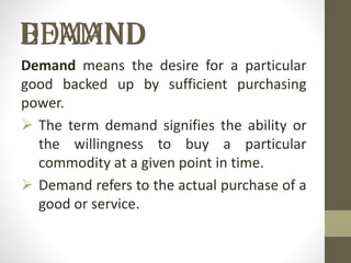 Demand and Supply | PPTX