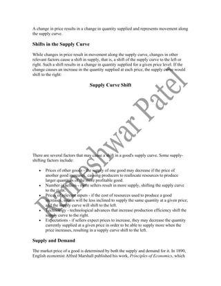 Demand And Supply Mba Bba Notes | DOC