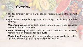 Demand and supply of food industry | PPTX