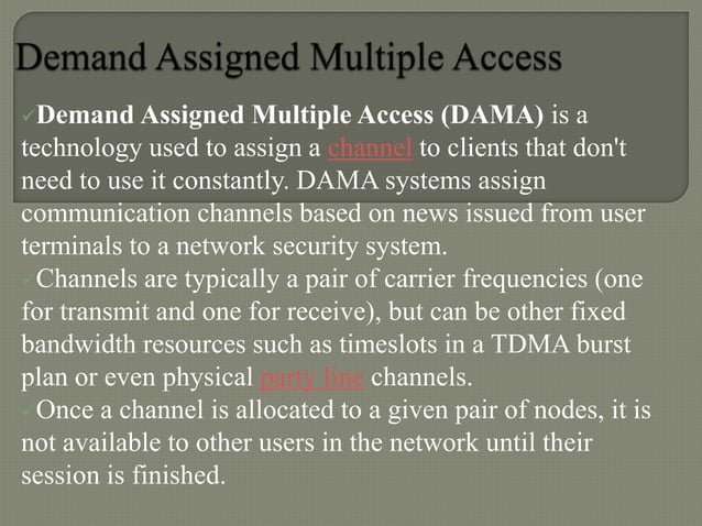 Demand assigned and packet reservation multiple access | PPTX | Computer Networking | Computing