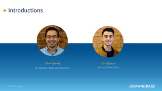 As Easy as Demandbase One, Two, Three: Quick Tips for Sales | PPT