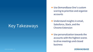 As Easy as Demandbase One, Two, Three: Quick Tips for Sales | PPT