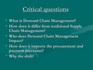 Demand chain management | PPT