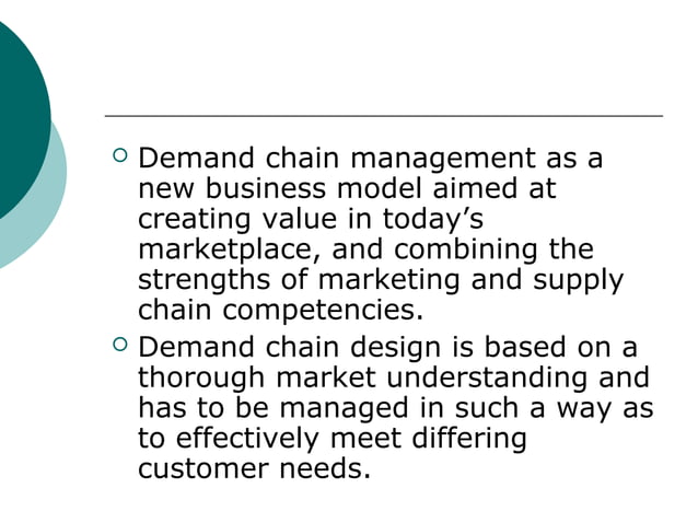 Demand chain management | PPT