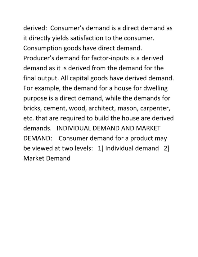 Demand concept of demand | PDF