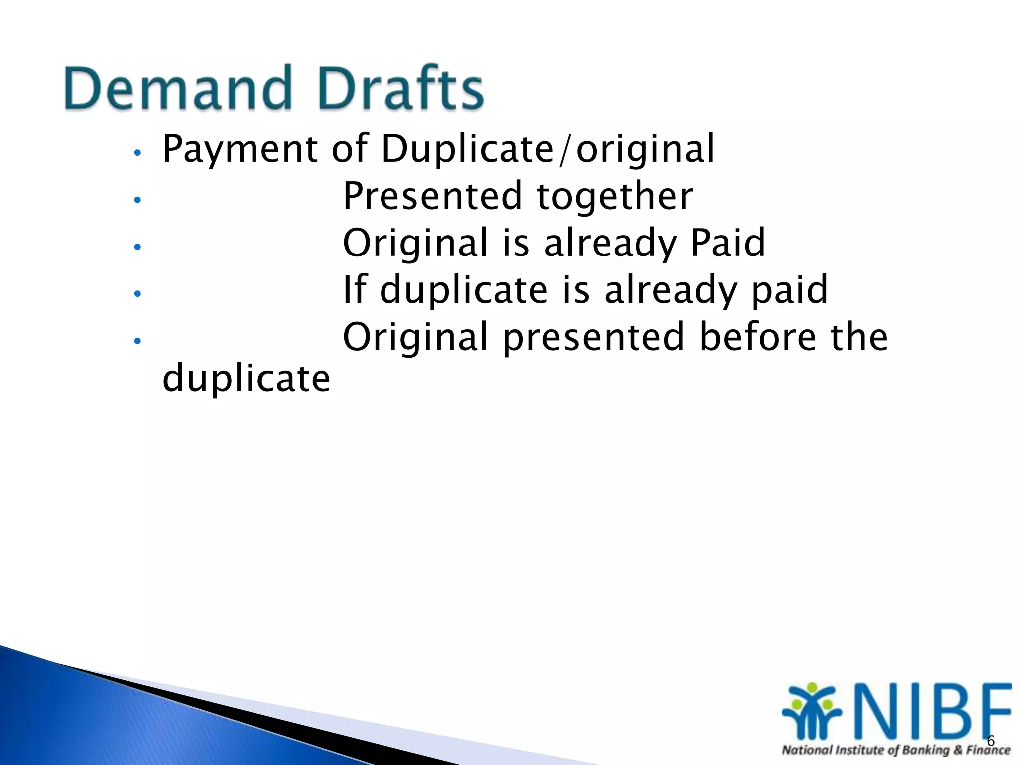 Demand drafts | PPTX