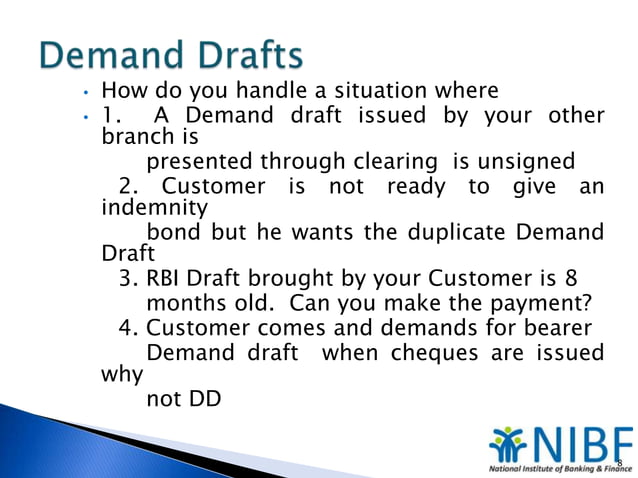 Demand drafts | PPTX