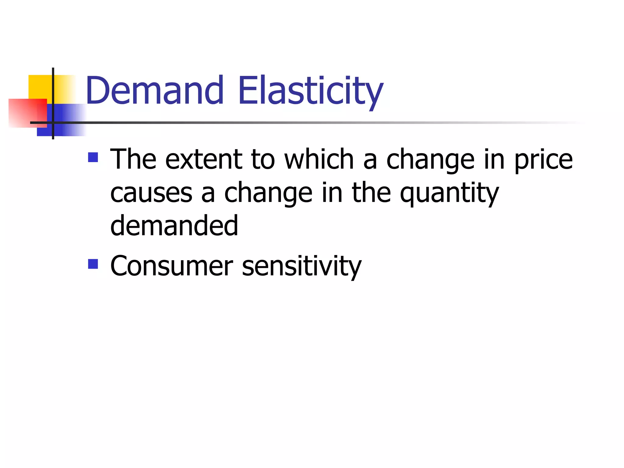 Demand elasticity | PPT