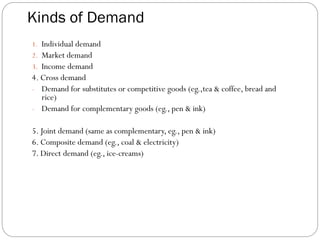 demand& the elasticity and degrees of .PPT