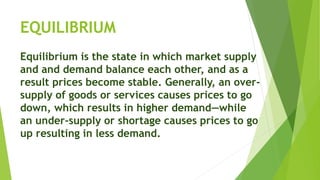 Demand Elasticity and Market Mechanism in Managerial Economics | PPTX