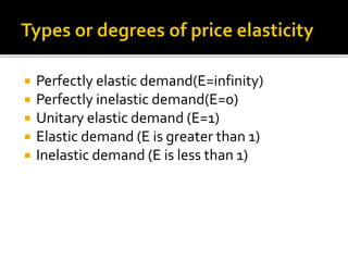 Demand elasticity and measurement of price elasticity. | PPTX