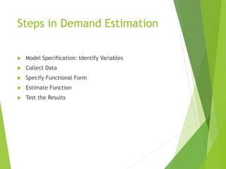 Demand Estimation AND FORECASTING | PPT