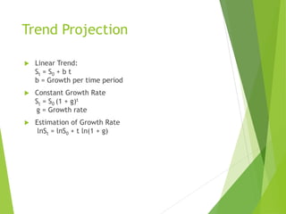 Demand Estimation AND FORECASTING | PPT