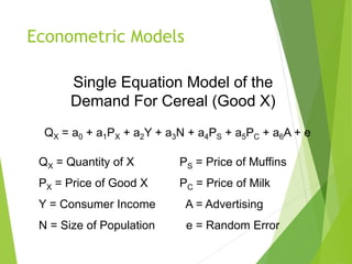 Demand Estimation AND FORECASTING | PPT