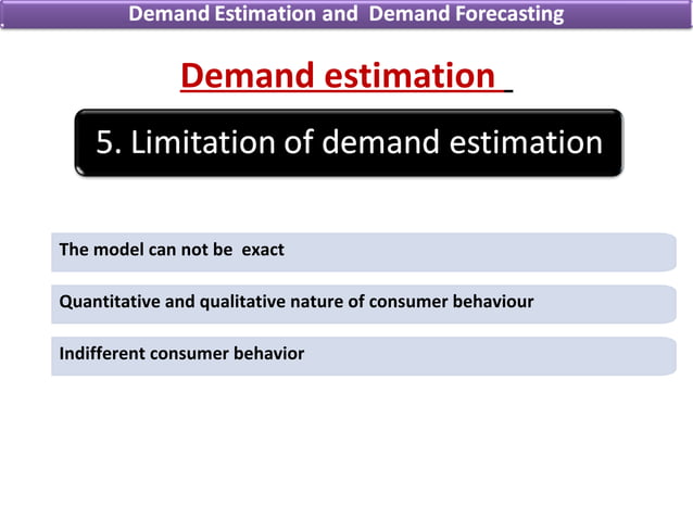 Demand Estimation and Demand Forecasting | PPT
