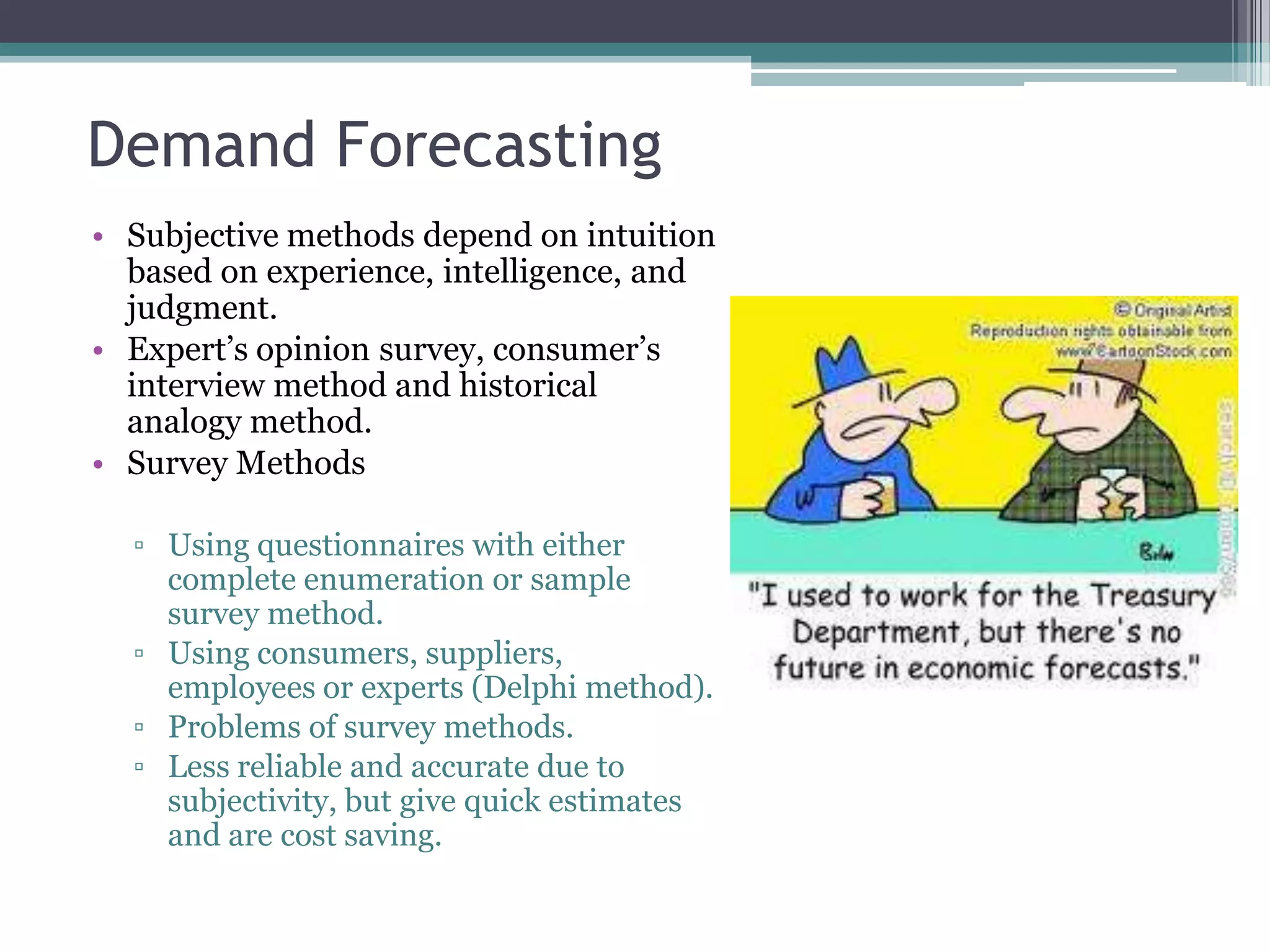 Demand estimation and forecasting | PPTX