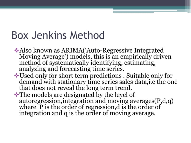 Demand estimation and forecasting | PPTX