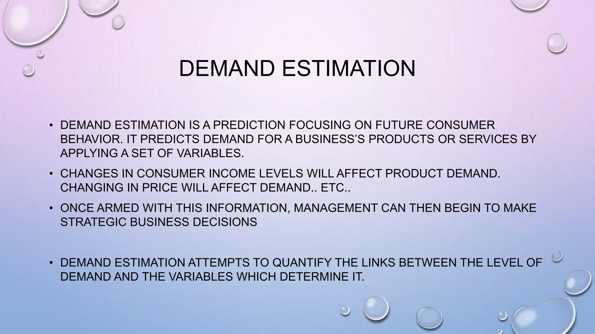 Demand estimation by regression analysis | PPTX