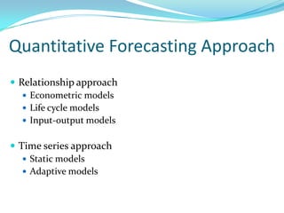 Demand forecasting | PPTX