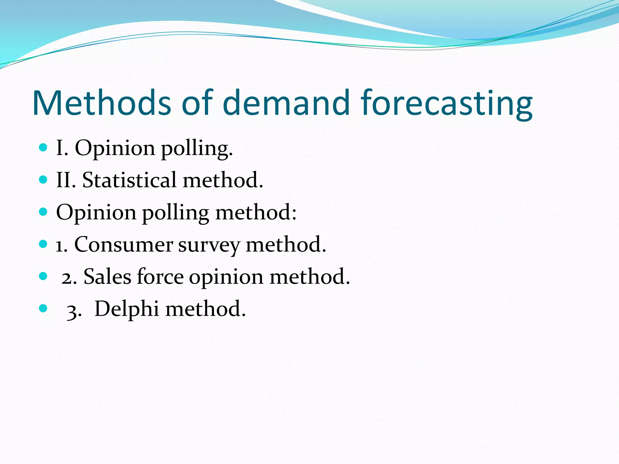 Demand forcasting | PPT