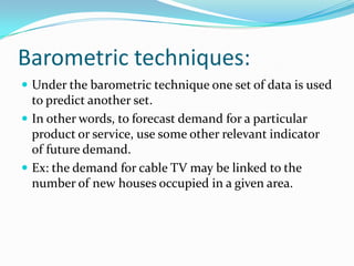 Demand forcasting | PPT