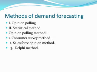 Demand forcasting | PPT