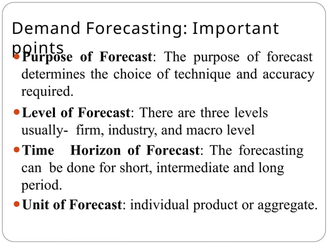 Demand Forcasting : Methods , needs and Techniques of Demand Forcasting | PPTX | Logistics ...