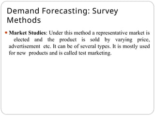 Demand Forecasting: Need, methods and technique of demand forecasting | PPTX