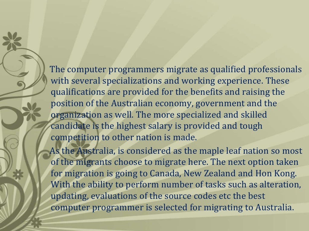 Demand for Computer Programmers in Australia