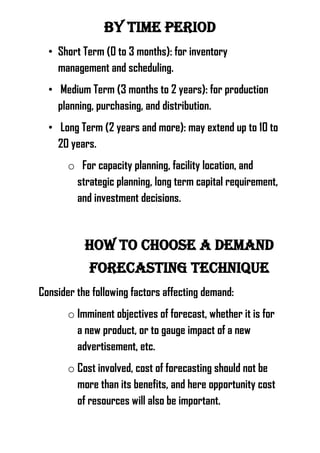 Demand forecasting | ZIP