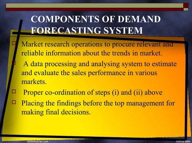 Demand forecasting | PPT