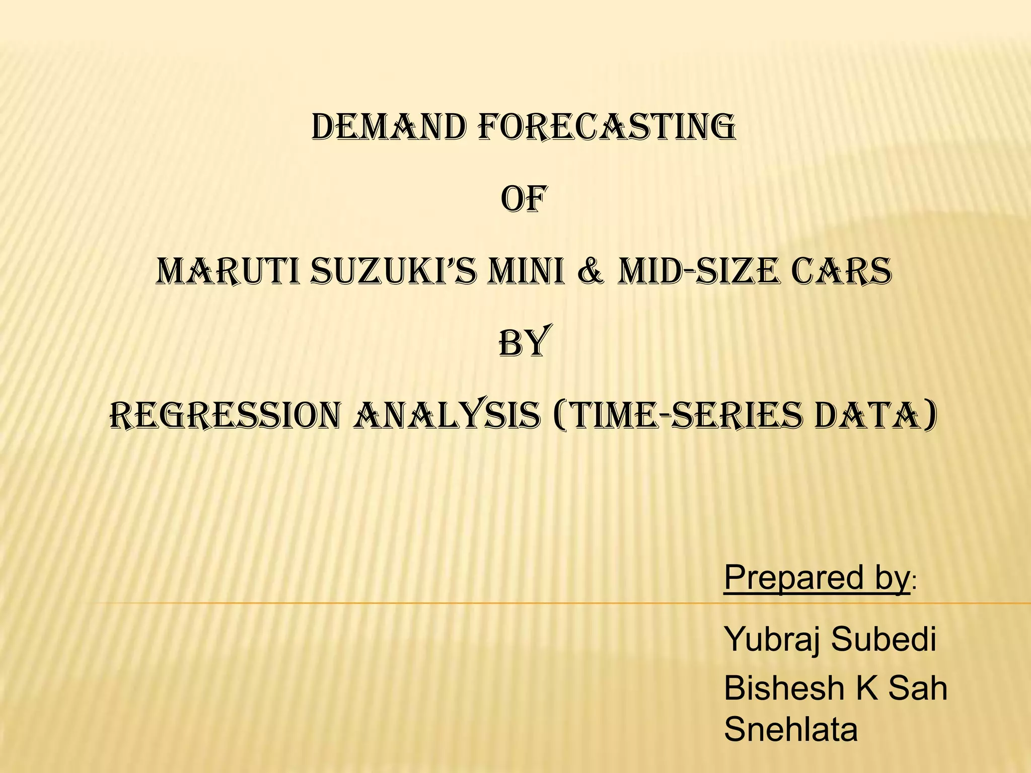 Demand forecasting | PPT