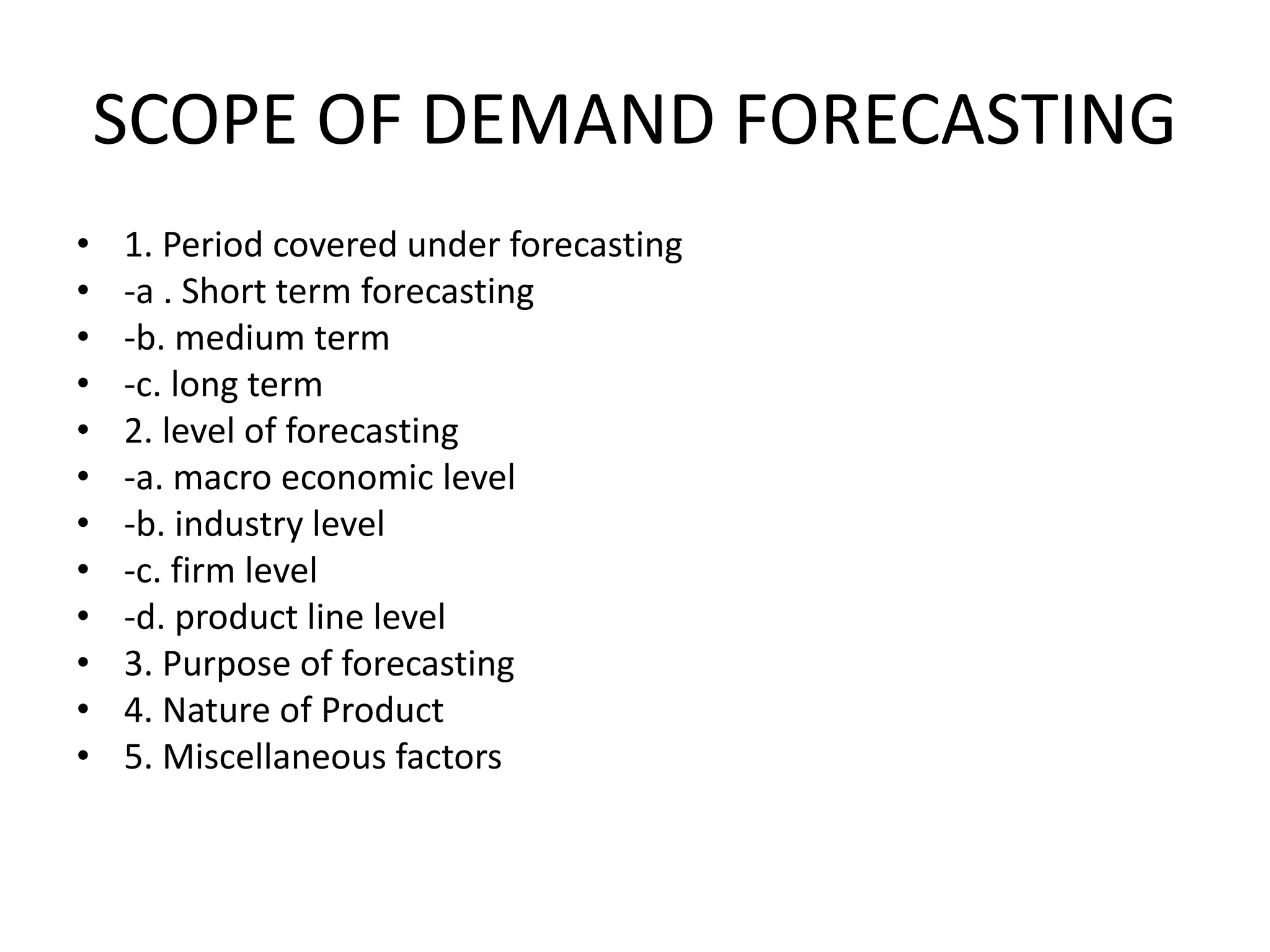 Demand forecasting | PPTX