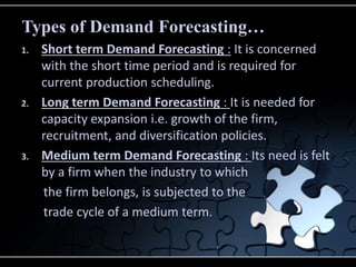 Demand forecasting | PPTX