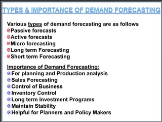 Managerial Economics- Demand Forecasting PPT | PPTX
