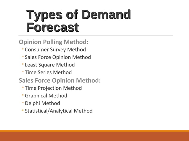 Demand forecasting | PPT