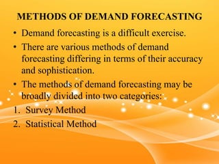 Demand forecasting | PPTX