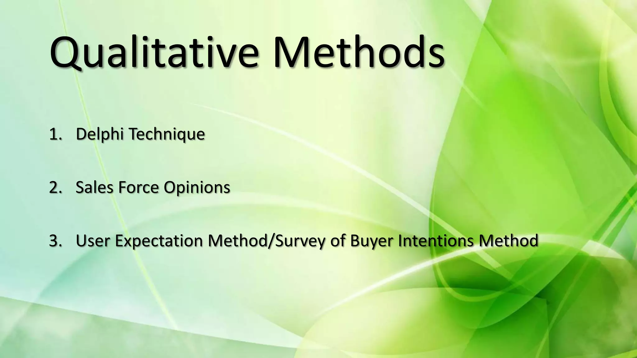 Demand Forecasting - Operations Management | PPTX