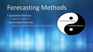 Demand Forecasting - Operations Management | PPTX
