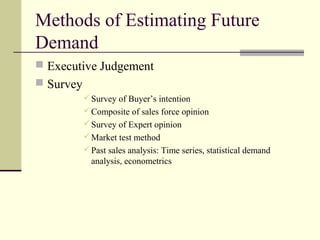 Demand forecasting | PPT