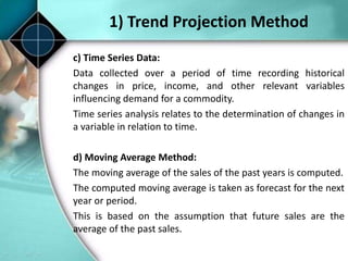 Demand forecasting | PPTX