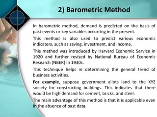 Demand forecasting | PPTX