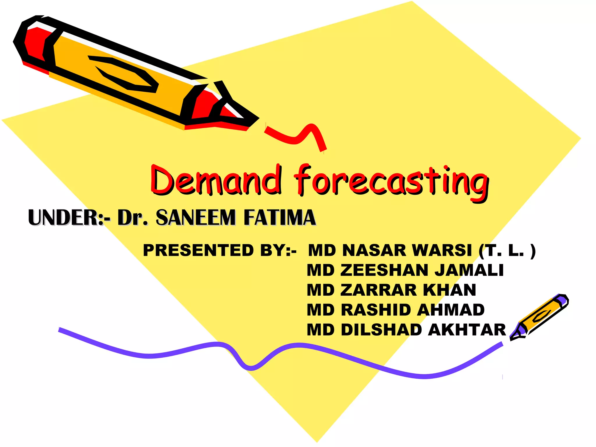 Demand forecasting | PPT