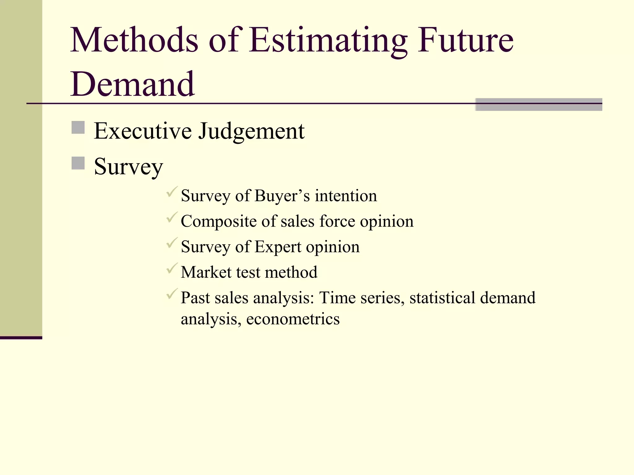 Demand forecasting | PPT